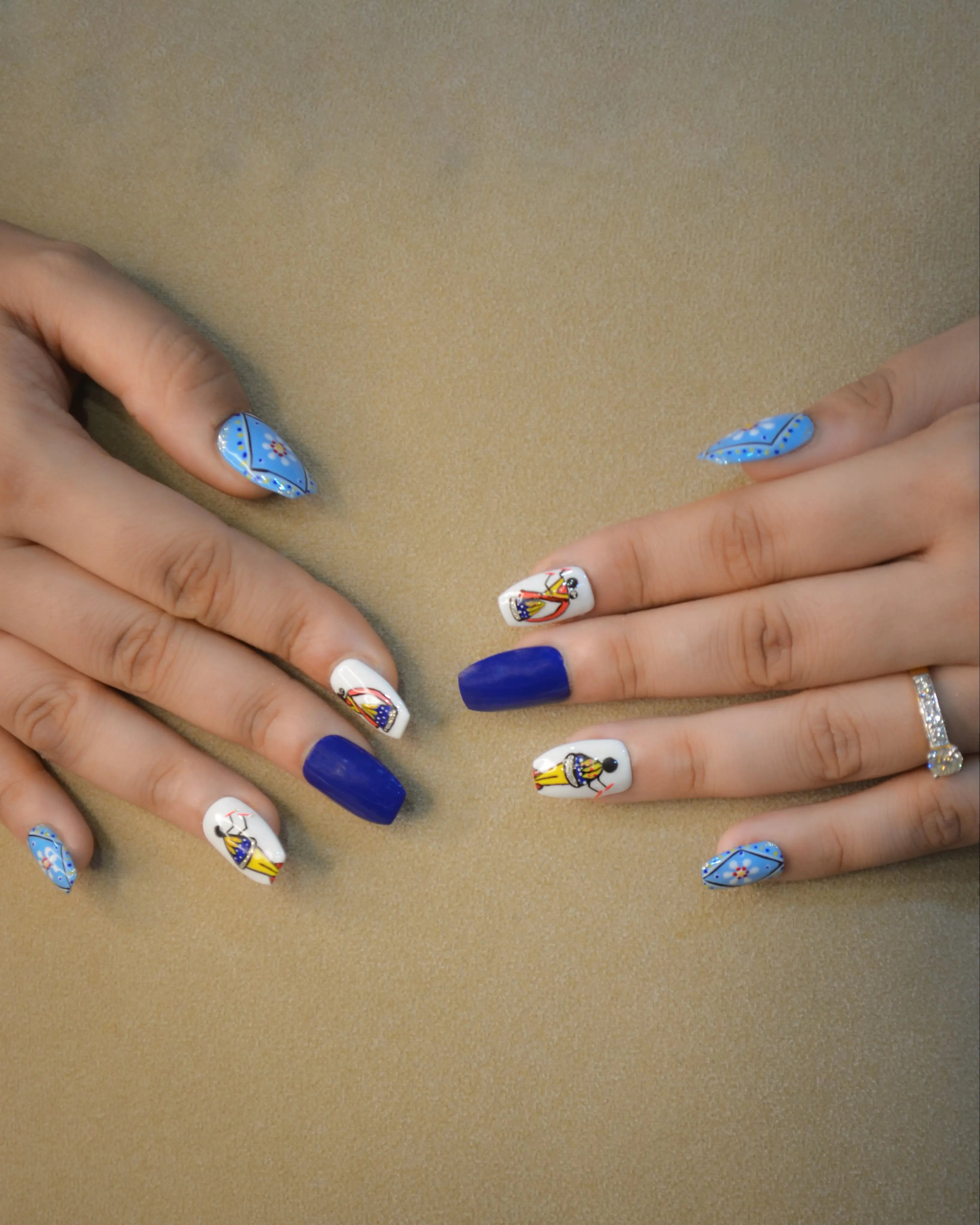 Navratri Special Nails By Twinkle Touch